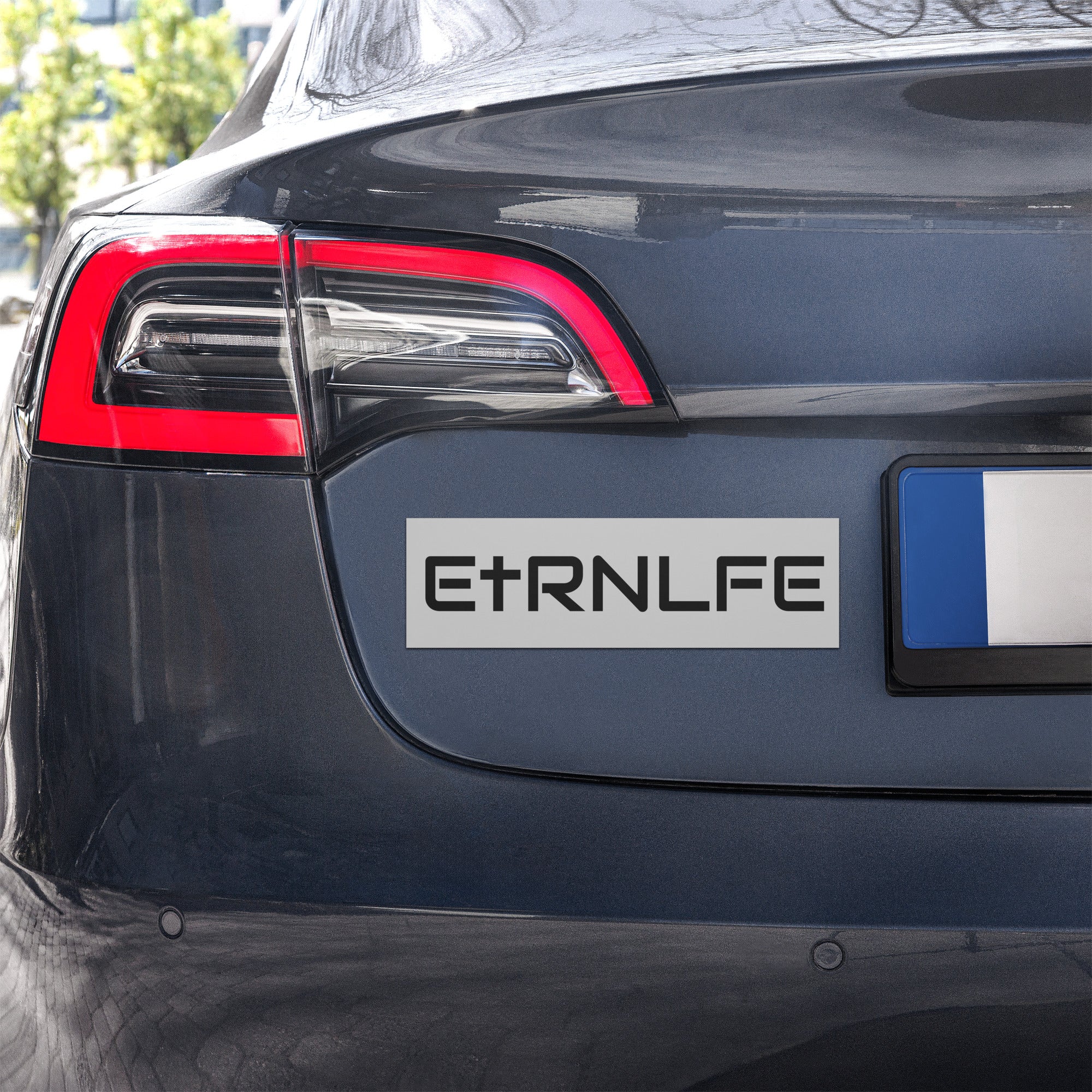 EtRNLFE (Eternal Life) Cross Black & Silver Car Magnet – Christian ...