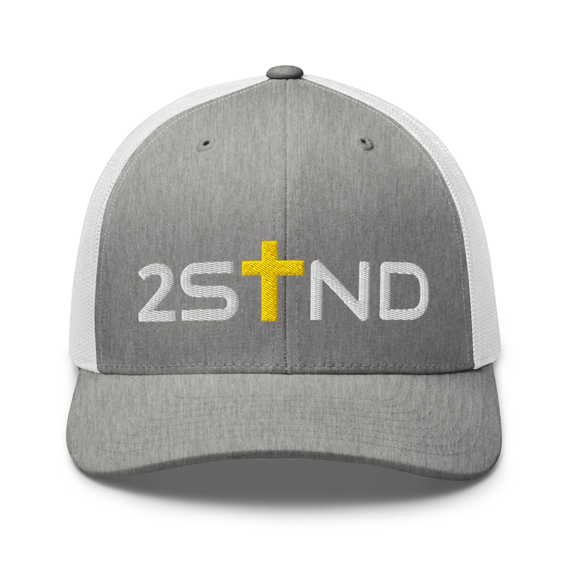 2StND (To Stand) Cross Heather Grey/White White/Yellow Embroidered Tru ...